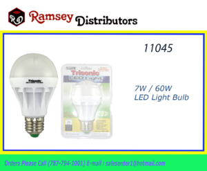 11045 – TS-LA07W – LED 7 Watt 60 Watt Light Bulb – Ramsey Distributors
