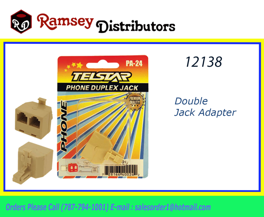 12138 – TS-102 Double Jack Adapter – Ramsey Distributors