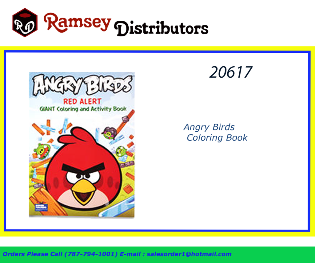20617 – Angry Birds Coloring Book – Ramsey Distributors