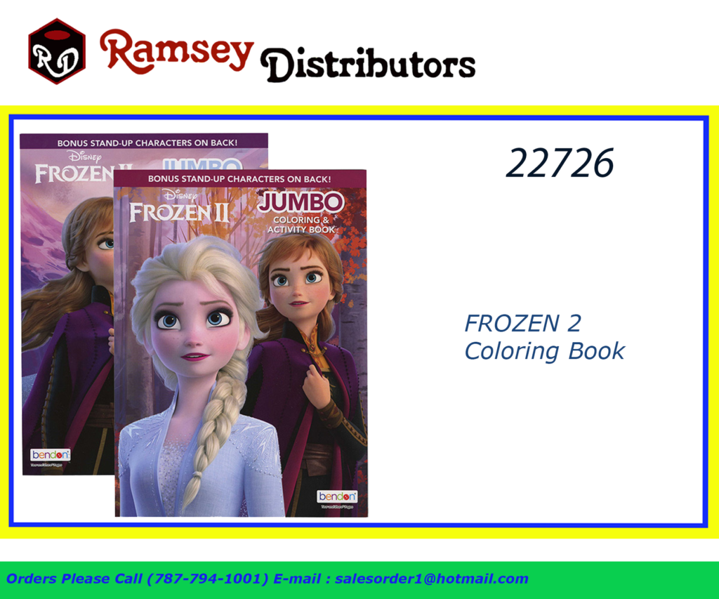22726 – 4881536 Frozen 2 Coloring Book – Ramsey Distributors