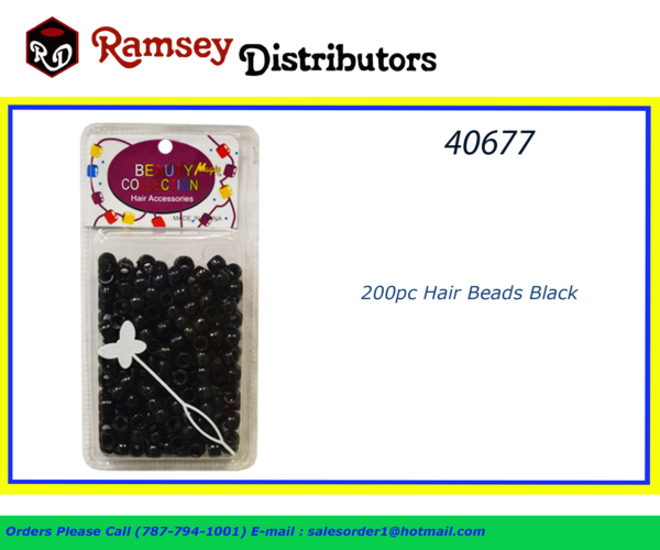40677 – 200pc Hair Beads Black – Ramsey Distributors