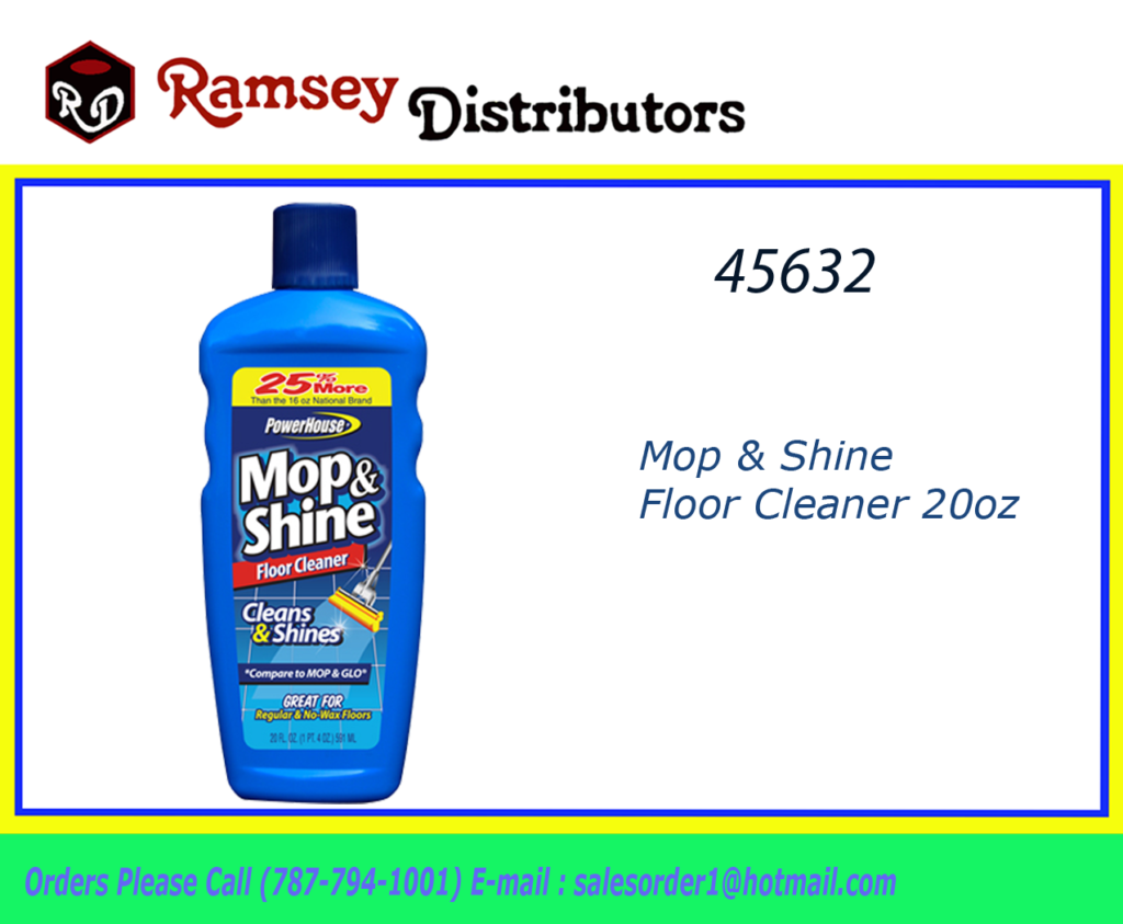45632 – 90515-3 Mop & Shine Floor Cleaner 20oz – Ramsey Distributors