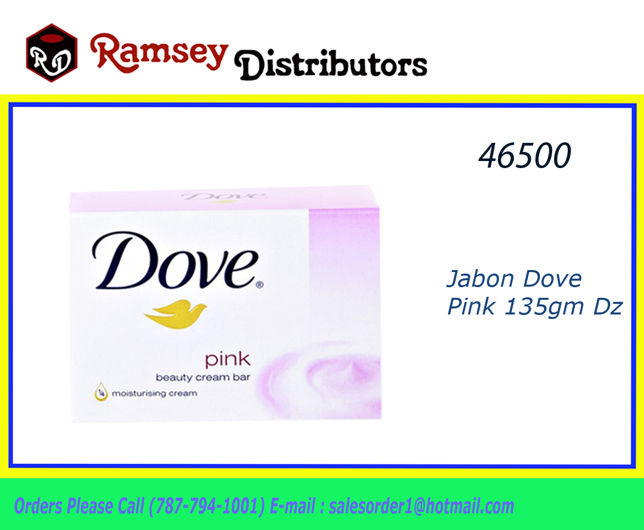 46500 – Jabon Dove Pink 135g Dz – Ramsey Distributors