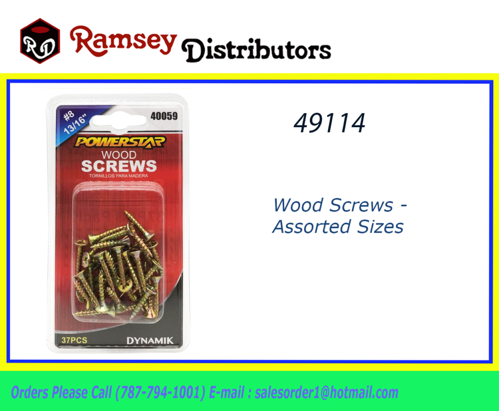 49114 – HW-40059 Woodboard Screws 4 x 20mm – Ramsey Distributors