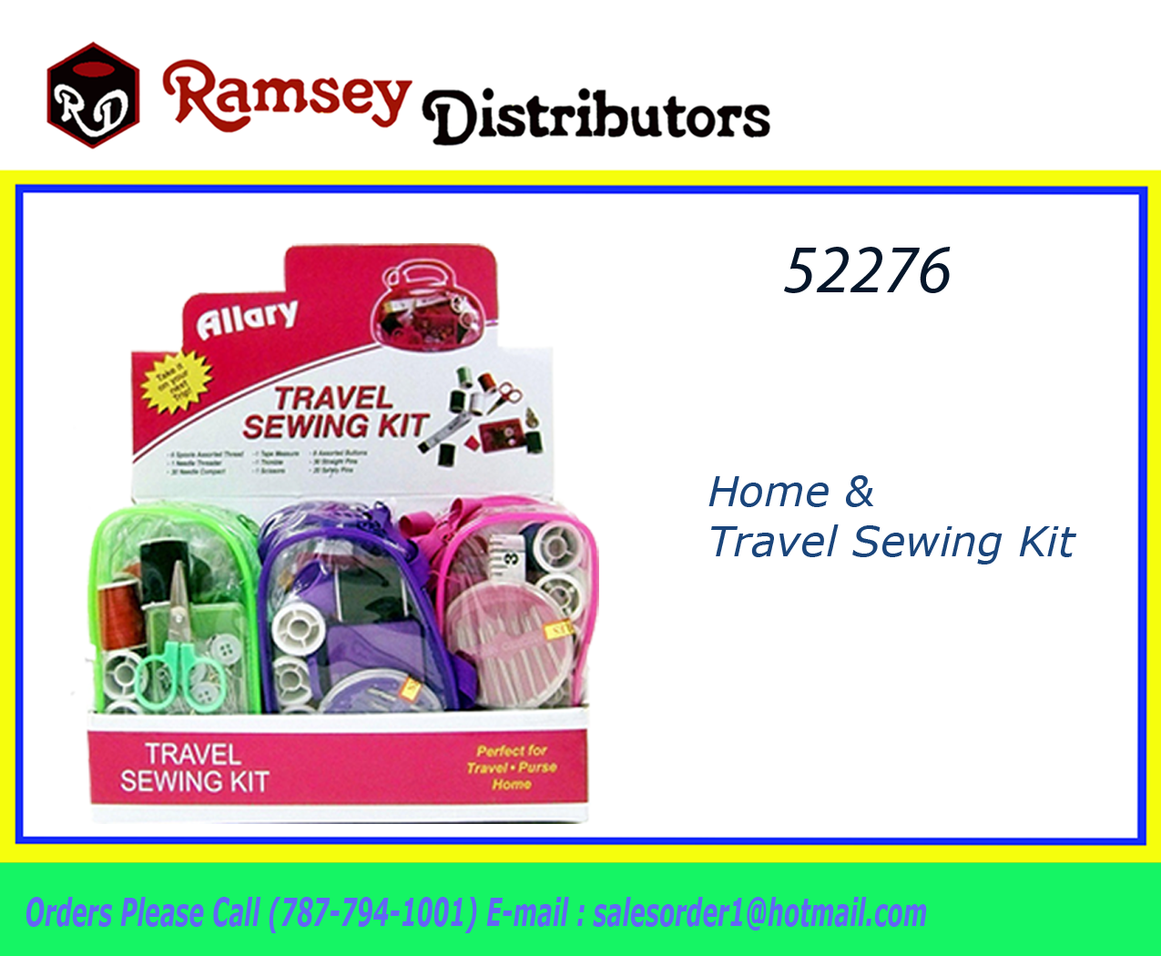 52276 – 352 Allary Home & Travel Sewing Kit – Ramsey Distributors