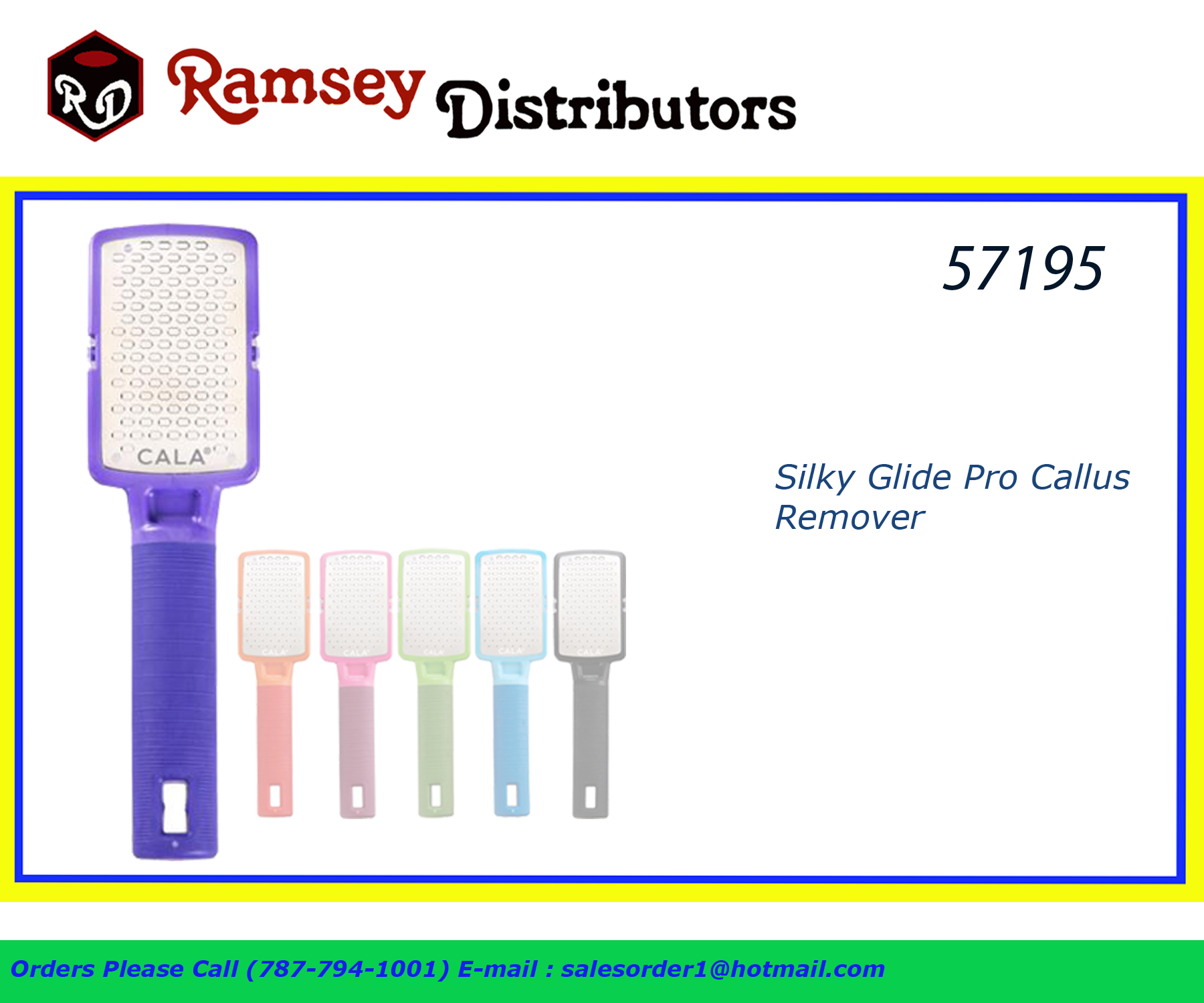 57195 – 50745 Silky Glide Pro Callus Remover – Ramsey Distributors