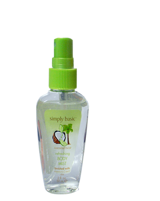 58417 – Simply Basic Body Mist 2oz 6pk Coconat – Ramsey Distributors