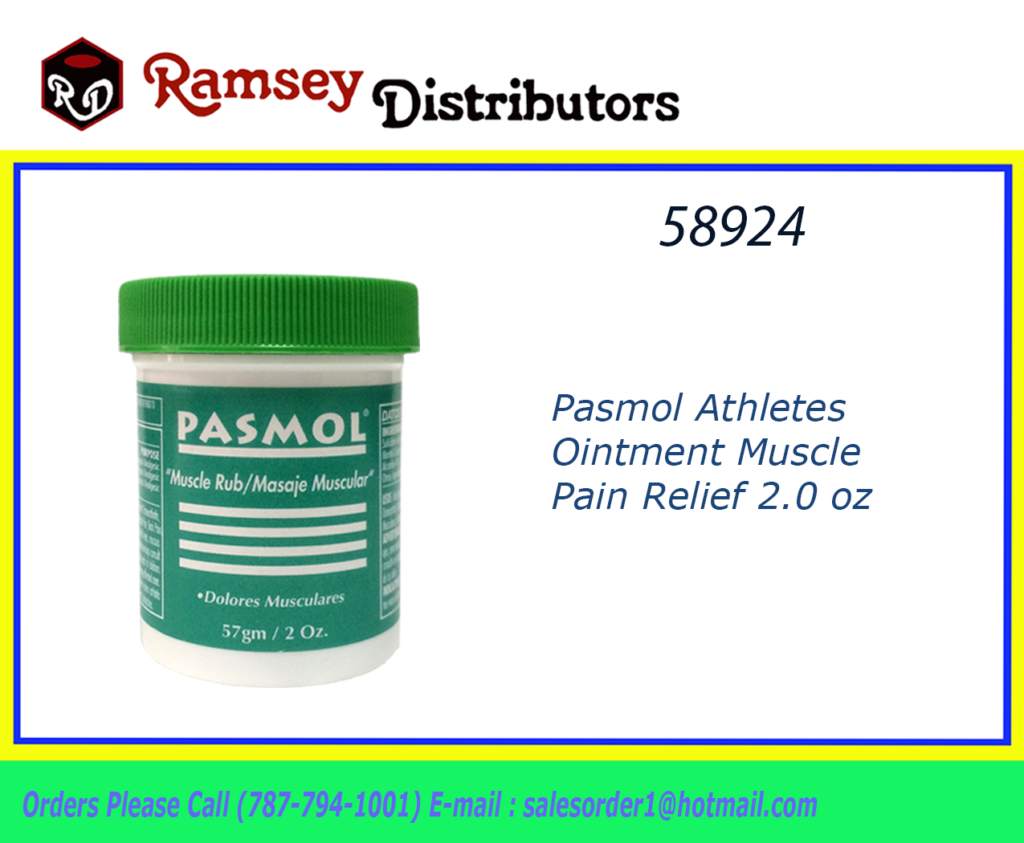 58924 – 27304 Pasmol Athletes Muscle Rub 2oz – Ramsey Distributors