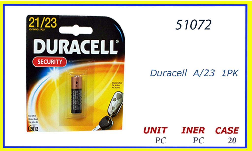 51072 – DURACELL A23 (1) – Ramsey Distributors