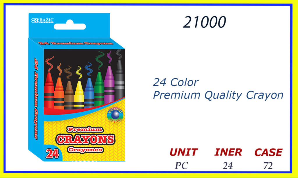 21000 – CRAYONS 24 COLORS – Ramsey Distributors