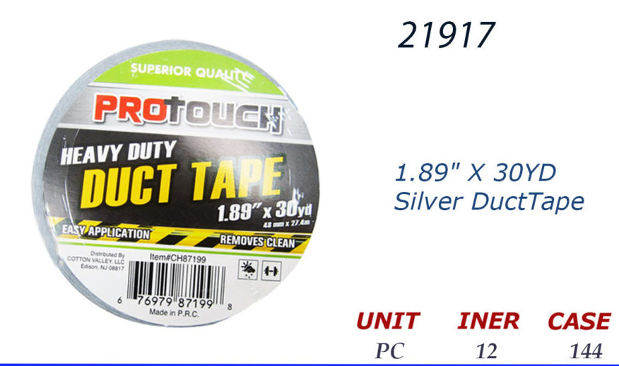 21917 – CH87199 1.89″ X 30YD SILVER DUCT TAPE – Ramsey Distributors