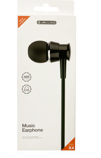 51247 – Hands Free Earphone Buds X4 Black – Ramsey Distributors