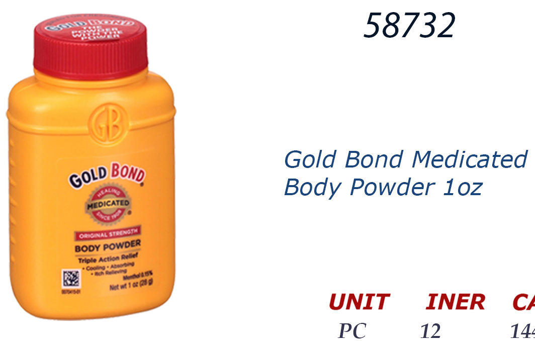 58732 – Gold Bond Medicated Body Powder 1 oz – Ramsey Distributors