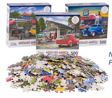 41990 – 75557 500Pc Nostalgic America Puzzle W / Poster – Ramsey ...