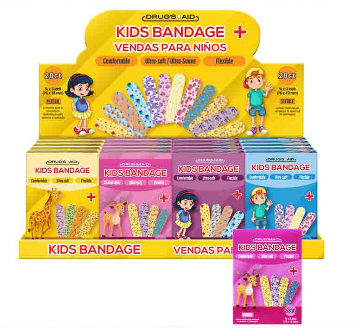 56101 – CH11098 20Pk Kids Bandage 4 Asst – Ramsey Distributors